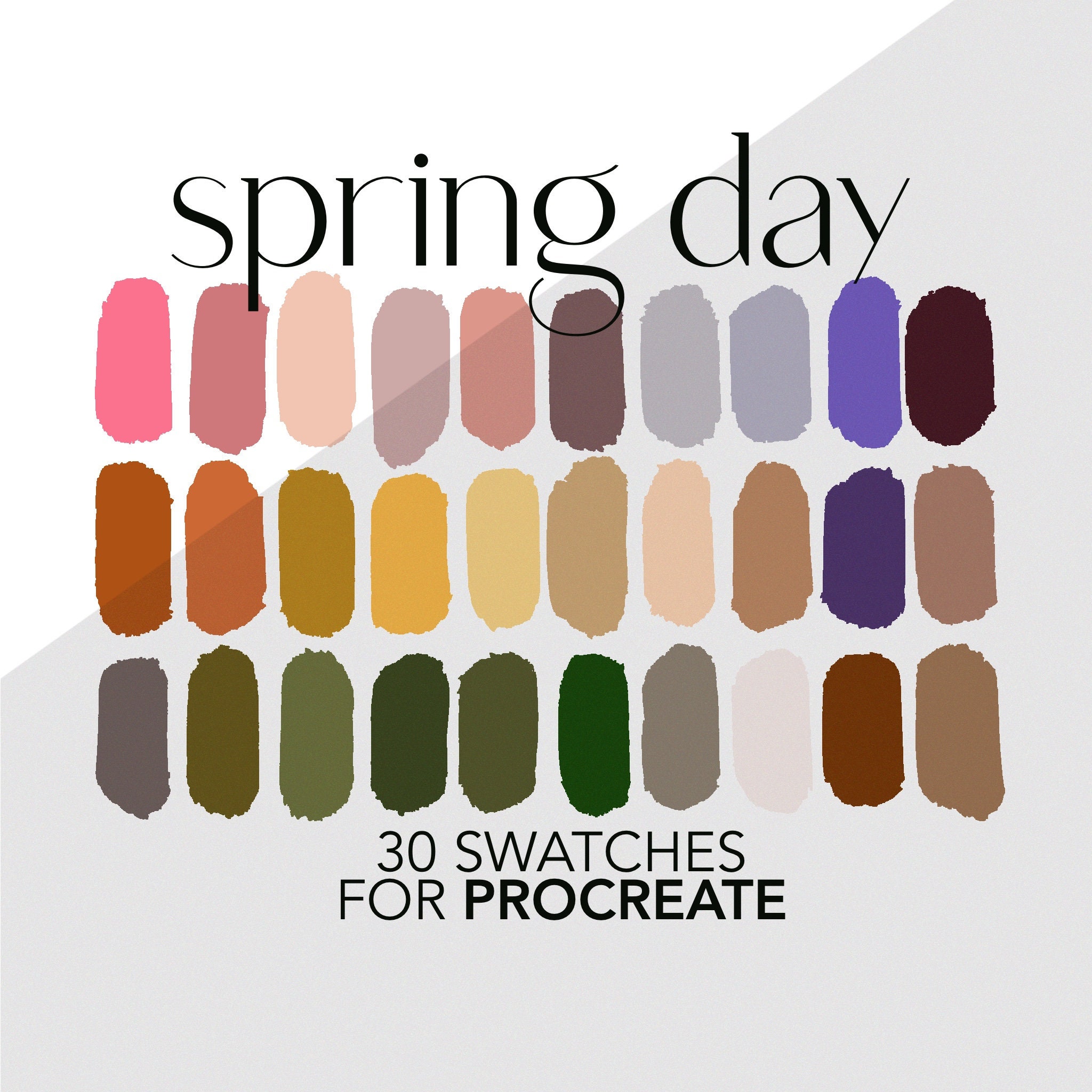 120 Spring Colors for Procreate and Adobe Spring Color Palette Bundle ...