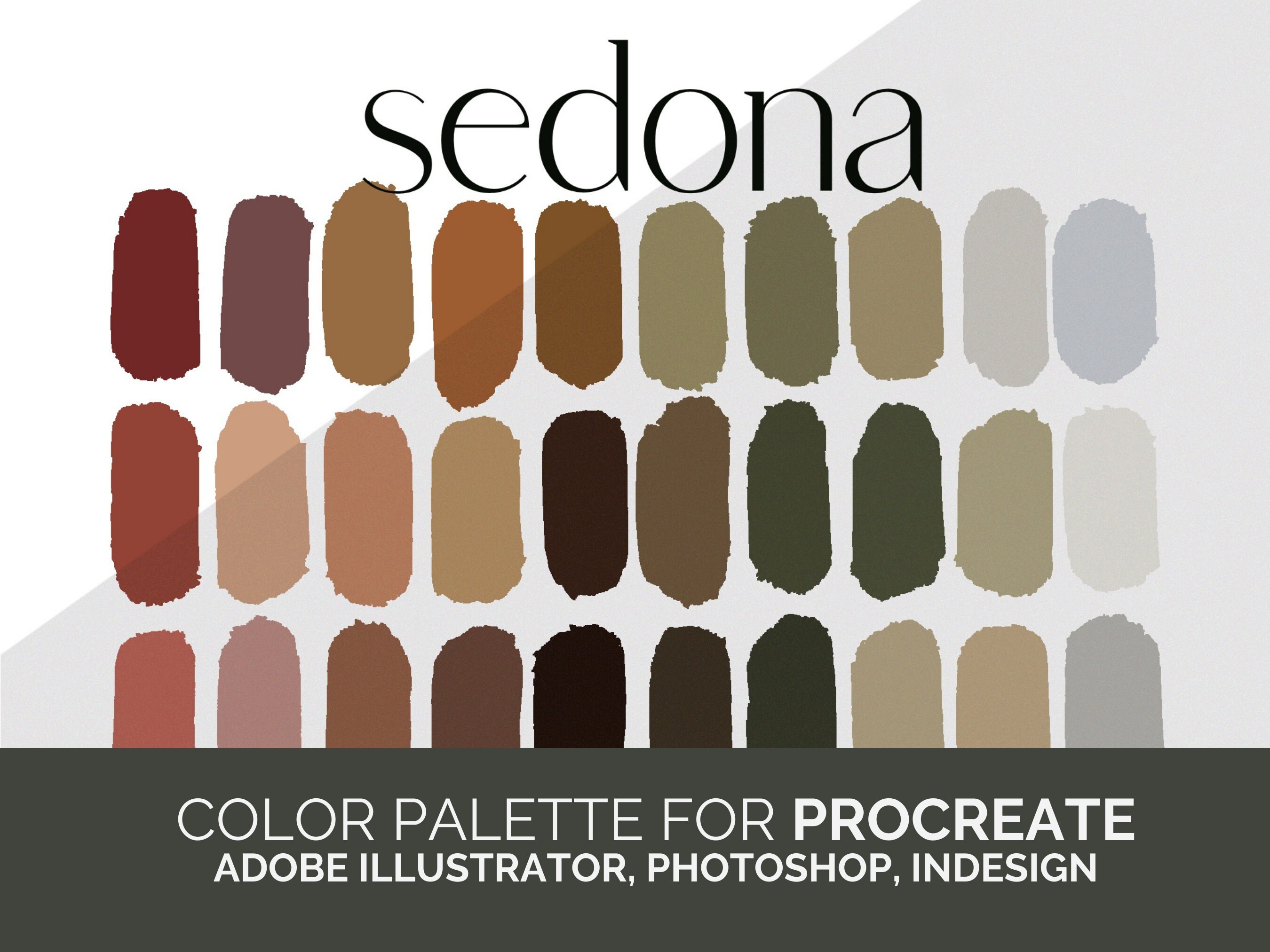Boho Color Palette for Procreate, Desert Color Palette, Procreate ...