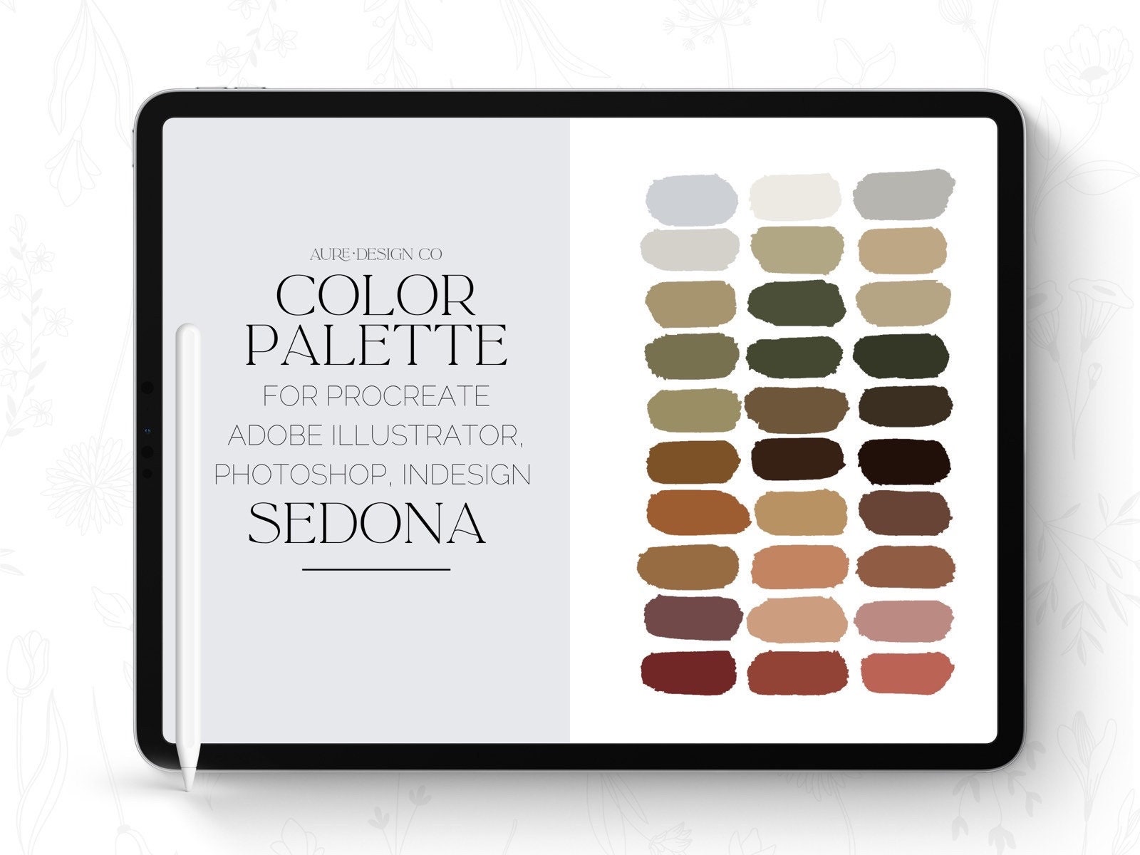 Boho Color Palette For Procreate Desert Color Palette Procreate Swatches Photoshop Color