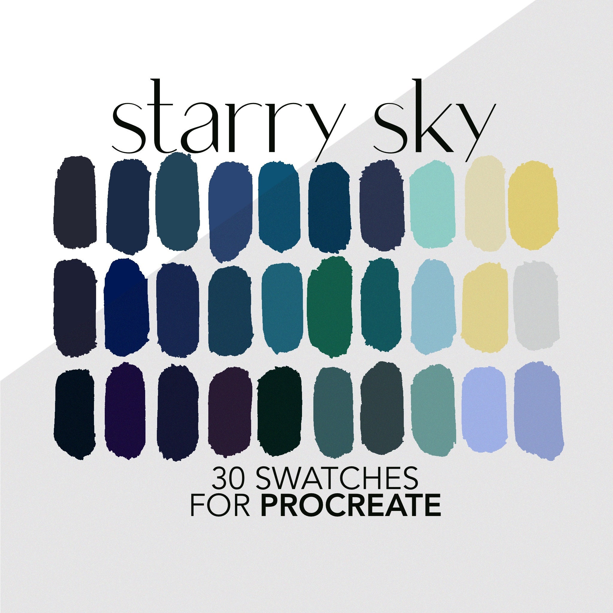 Procreate Color Palette - Starry Sky Celestial Inspired Color Scheme ...