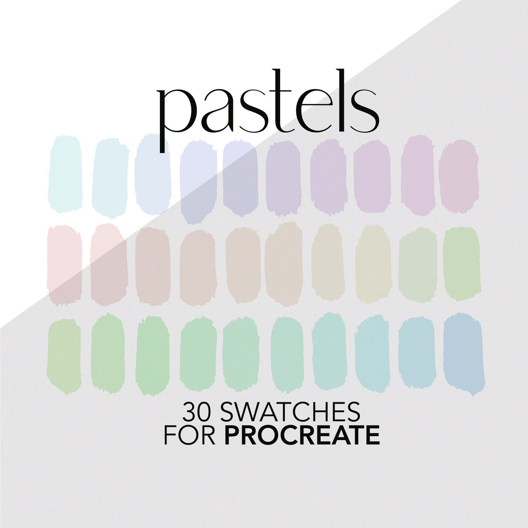 Basic Color Palettes for Procreate and Adobe - Essential Swatch Bundle ...
