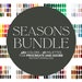 Seasonal Color Palette Bundle for Procreate - 480 Adobe Color Swatches ...