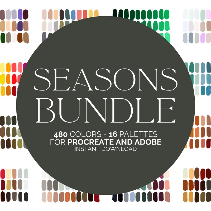 Winter Color Swatches - Etsy