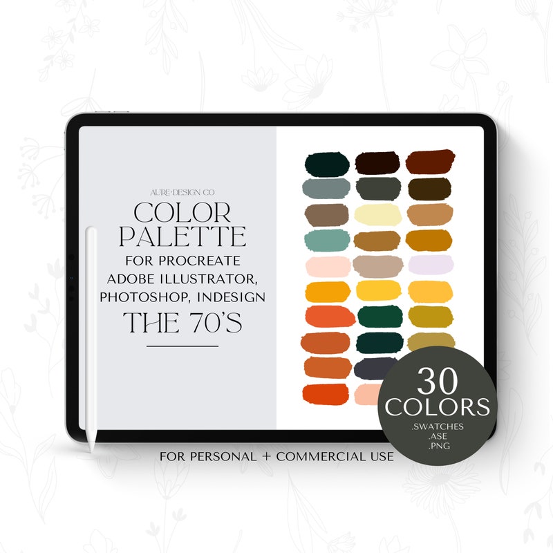 70s Color Palette - Etsy