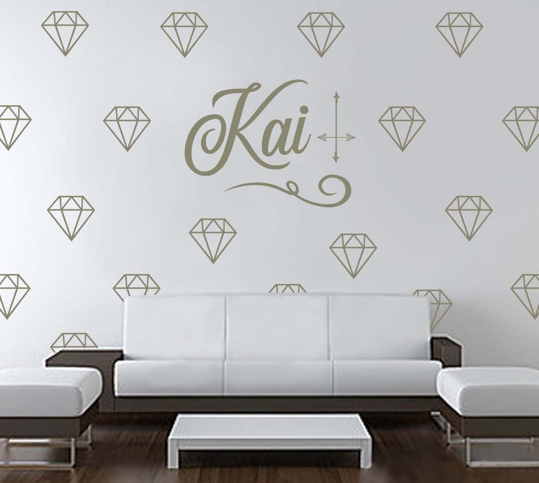 Diamond Stickers /4x Sizes/ Wall Art Vinyl Decal Stickers - Etsy