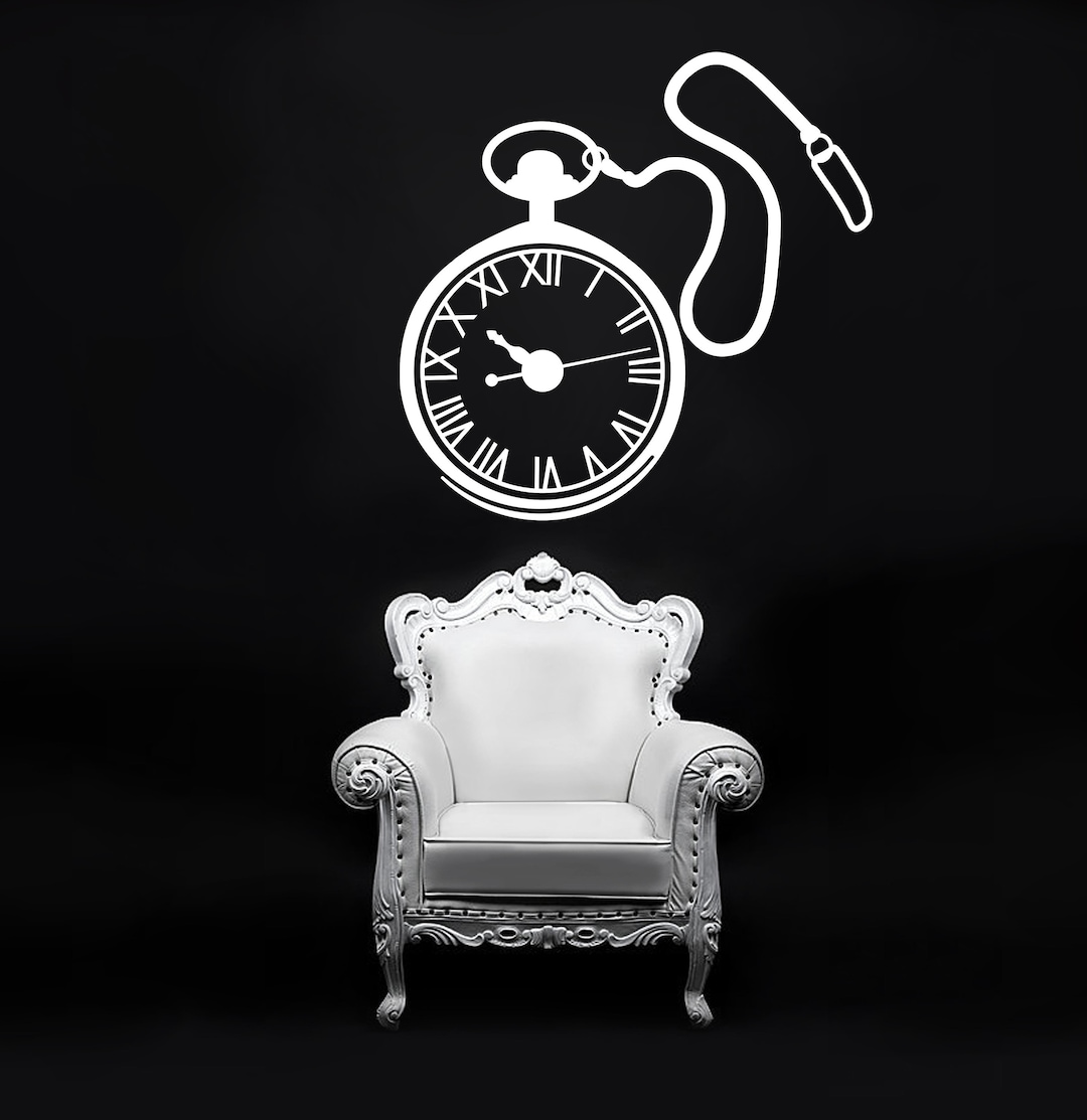 Fob Watch Gothic/stempunk Wall Art Vinyl Decal/sticker Office - Etsy