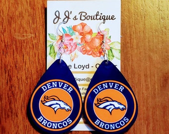 Broncos Earrings | Etsy