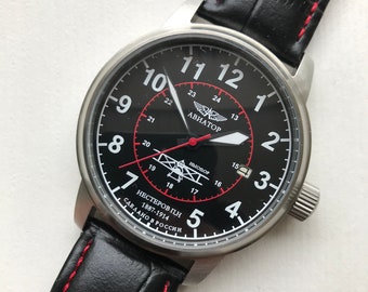 Rare POLJOT AVIATOR Wrist Watch Soviet Military Pilot Watch | Etsy