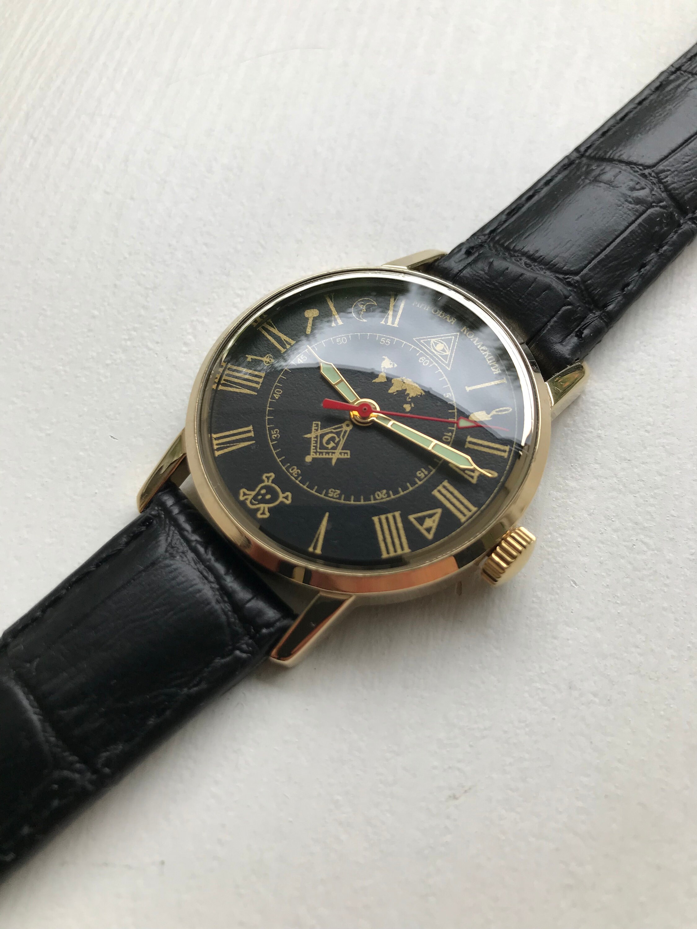 Rare RAKETA Masonic Vintage Wrist Watch Masons Watch Russian - Etsy