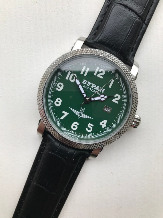 Mens mechanical Buran Automatic watch, Vintage soviet… - Gem
