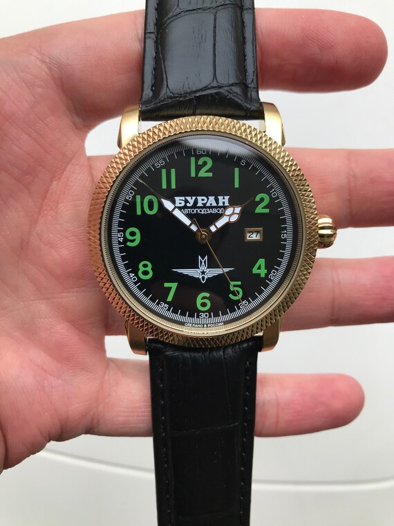 Mens vintage Buran Automatic watch, mechanical soviet… - Gem