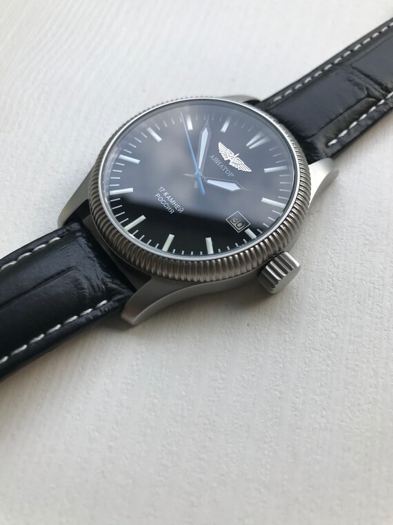 Rare POLJOT AVIATOR wrist watch, military pilot watch… - Gem