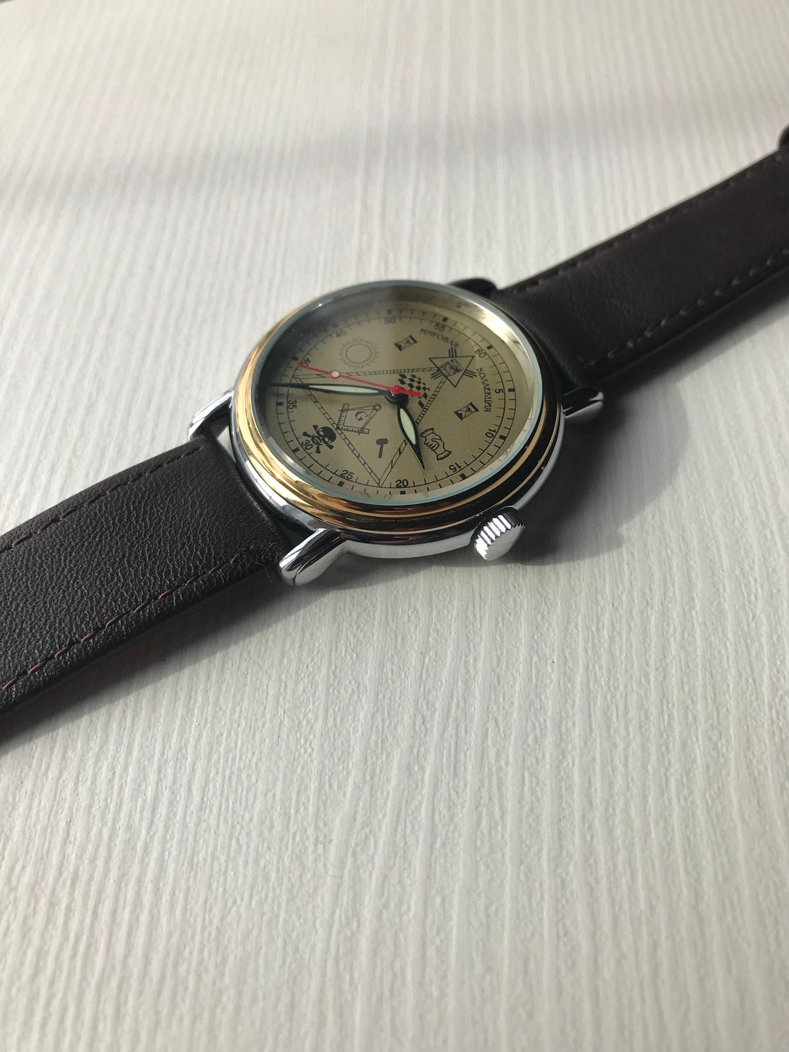 Masonic Watch Raketa Watch USSR Watch Russian Watch | Etsy