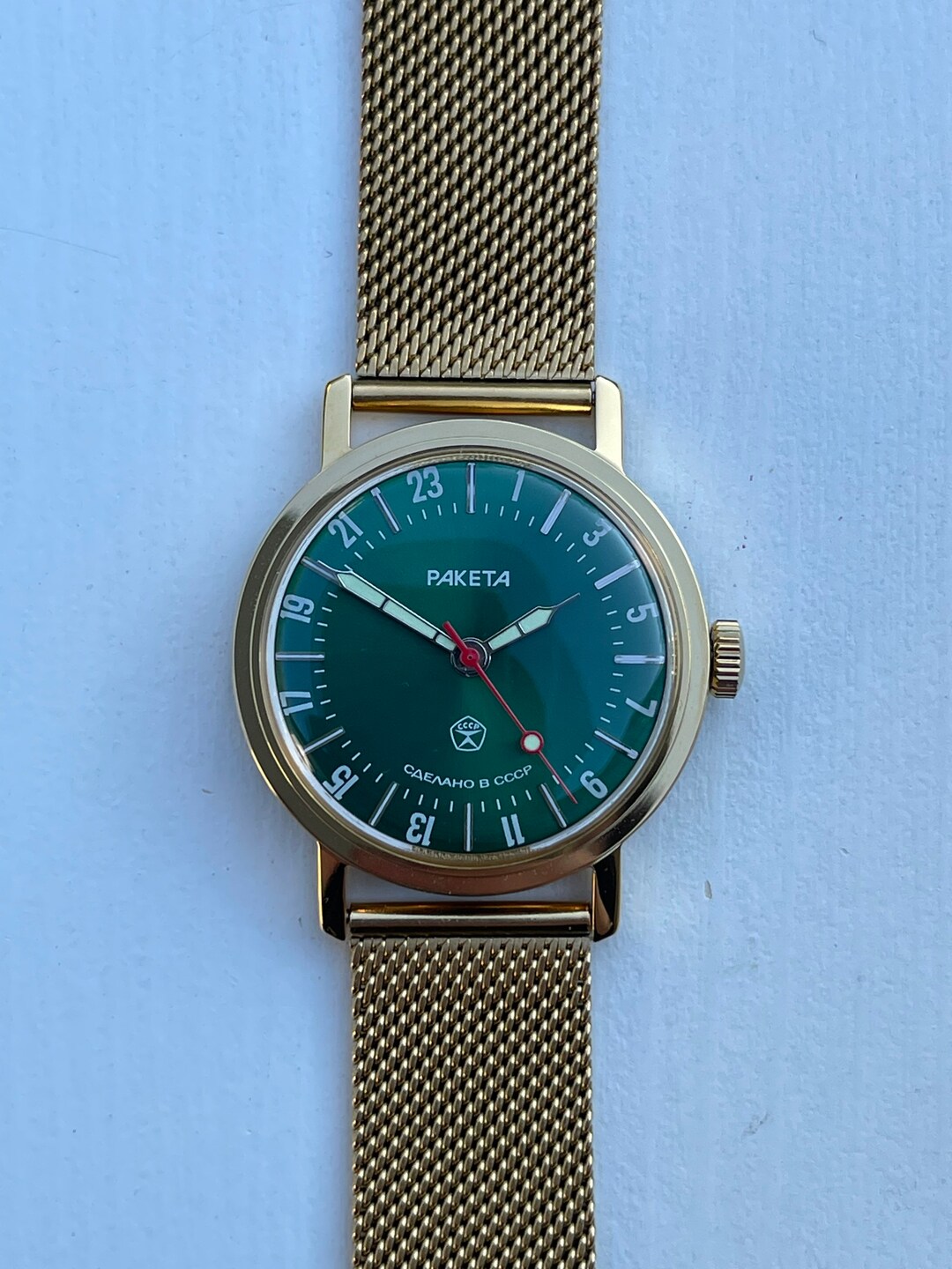 Ultra Rare Soviet Raketa Mechanical Vintage Mens Watch, Mens Vintage ...