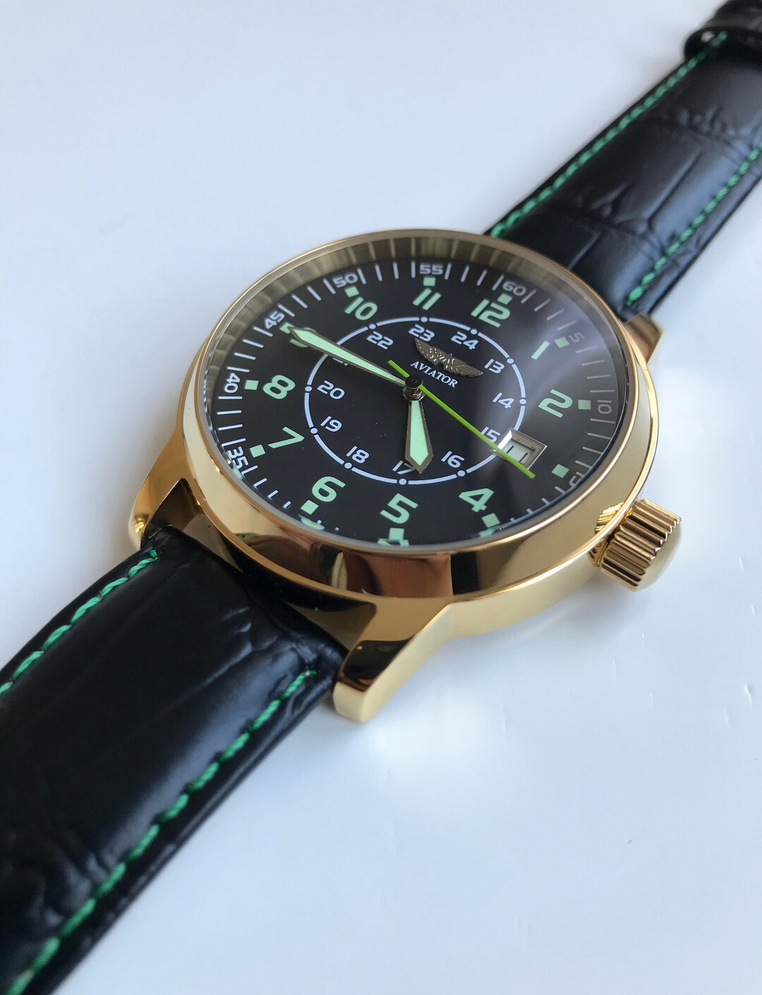 Ultra Rare Poljot Aviator Watch, Vintage Soviet Wrist Watch, USSR ...