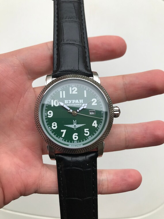 Mens mechanical Buran Automatic watch, Vintage soviet… - Gem