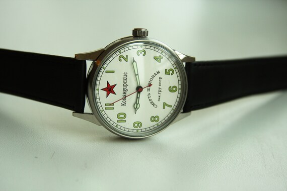 Komandirskie watch, vintage watch, officer watch, mil… - Gem