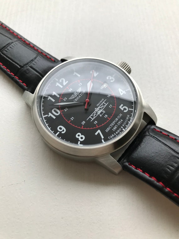 Rare wrist watch POLJOT Aviation, Vintage mens watch,… - Gem