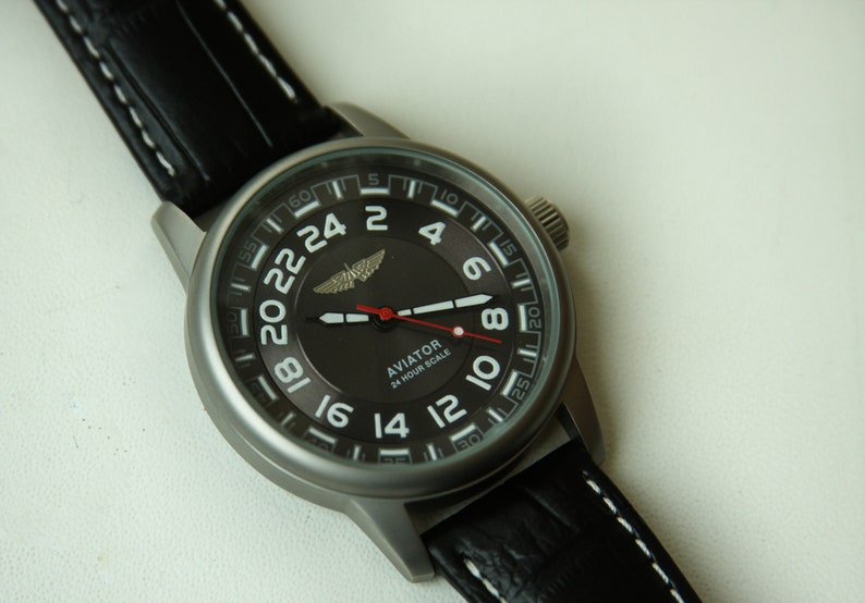 Mens Mechanical Vintage 24h Watch Soviet Mens Raketa 24 Hour - Etsy