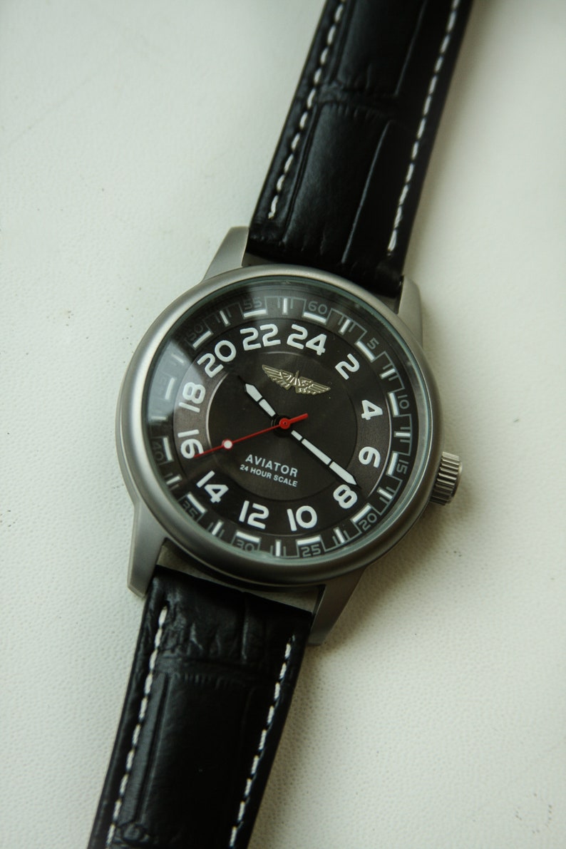 Mens Mechanical Vintage 24h Watch Soviet Mens Raketa 24 Hour - Etsy