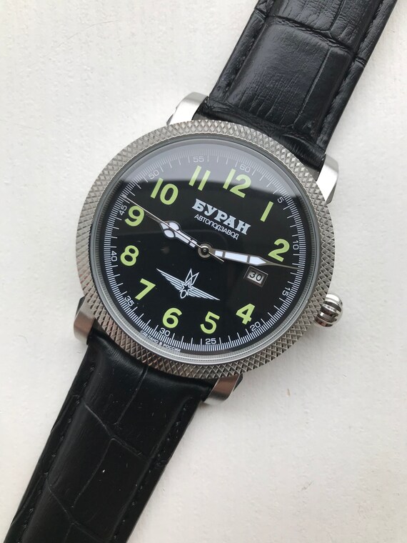 Vintage USSR watch Buran Automatic, Soviet mechanical… - Gem