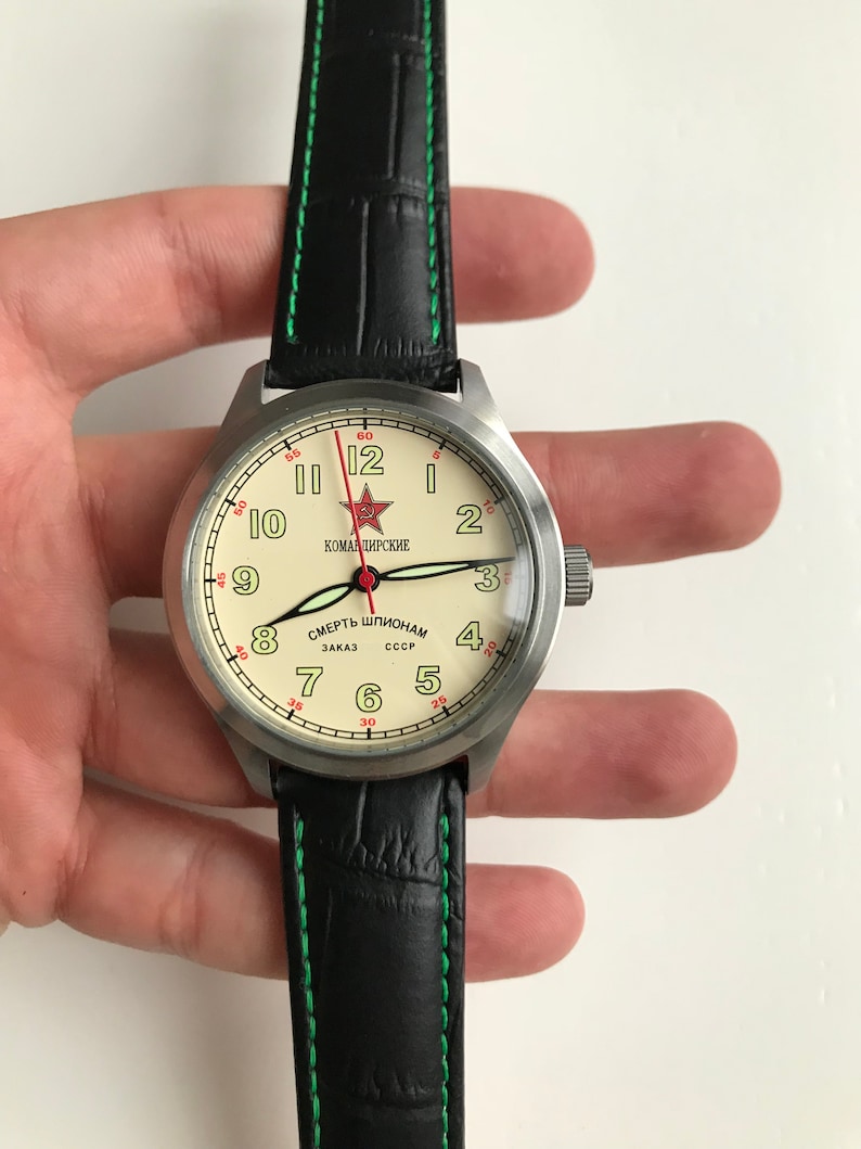 Rare Soviet Watch, Vintage Watch, Raketa Watch, KOMANDIRSKIE Watch ...