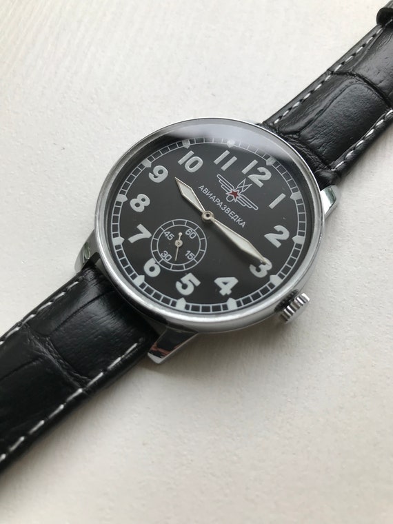 Rare wrist watch POBEDA Aviator, Vintage mechanical b… - Gem