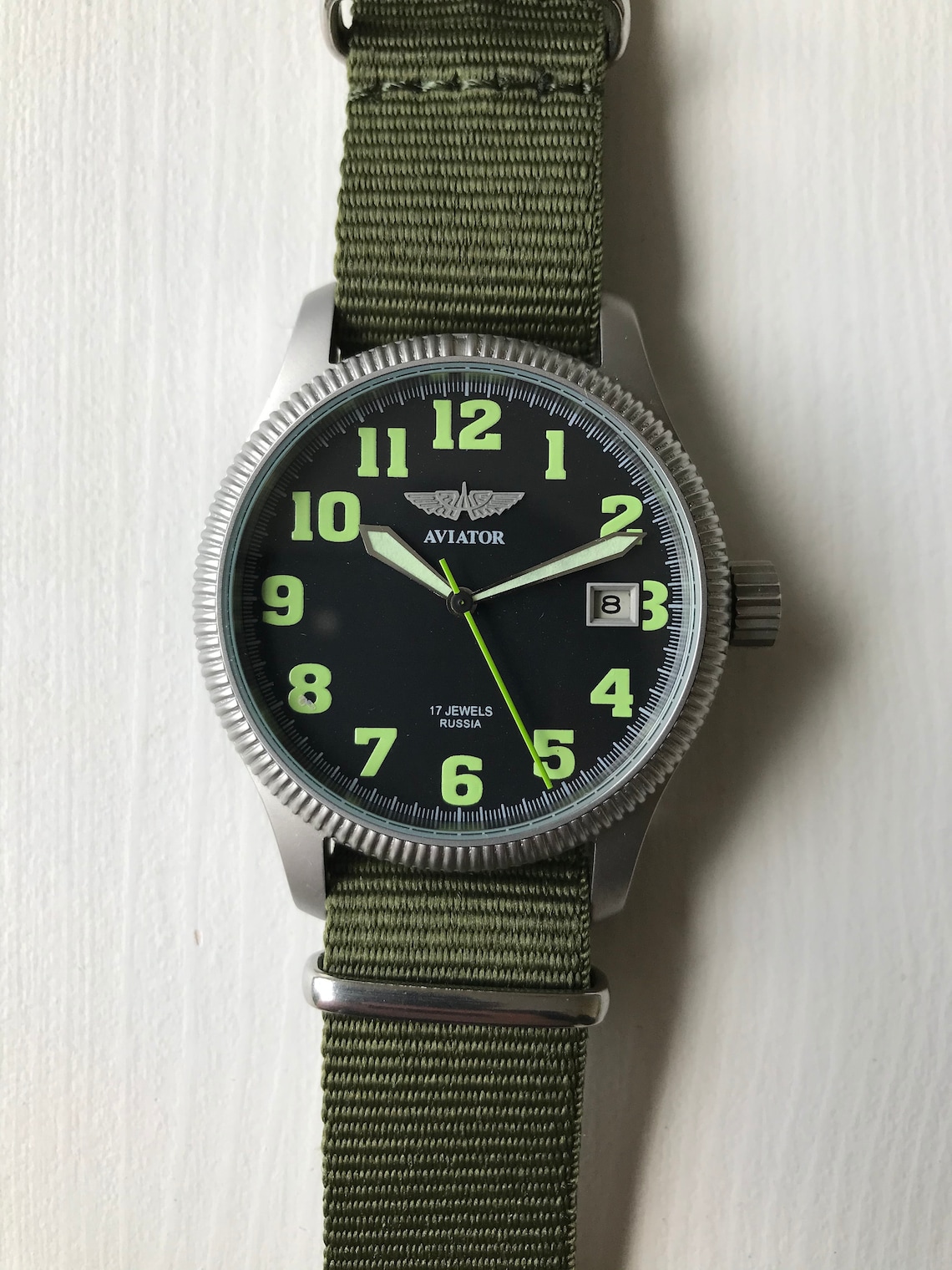 Mens Mechanical Vintage Watch Aviator Vintage Military Mens - Etsy