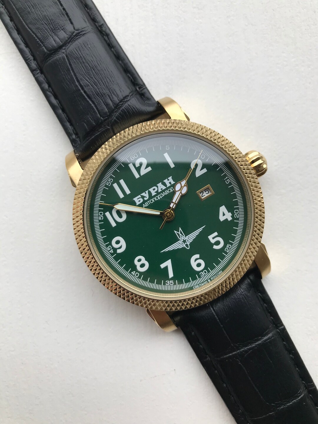 Mens Vintage Buran Automatic Watch, Mechanical Soviet Mens Watch, USSR ...