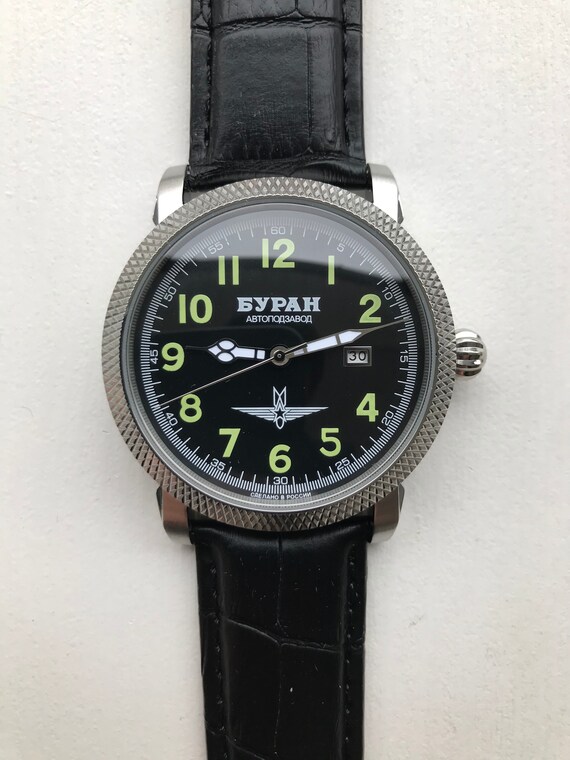 Vintage USSR watch Buran Automatic, Soviet mechanical… - Gem