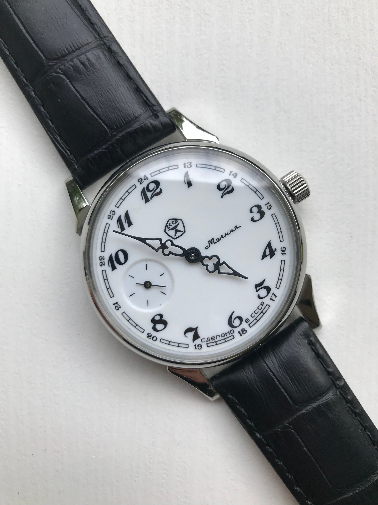 Vintage MOLNIJA Watch USSR Collectible Watch Soviet Wrist - Etsy