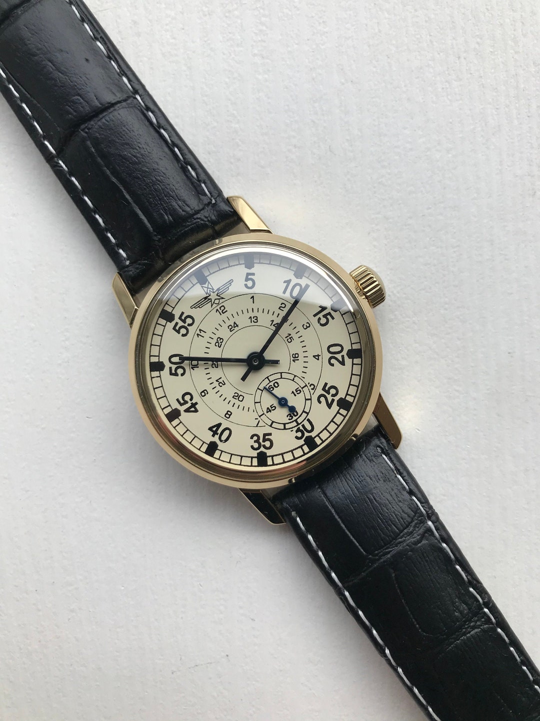 Vintage Watch, Aviator Watch, Soviet Watch, Mechanical Watch, Pobeda ...
