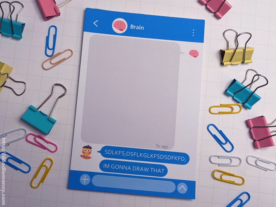 Big Brain Art Genius Notepad - Etsy