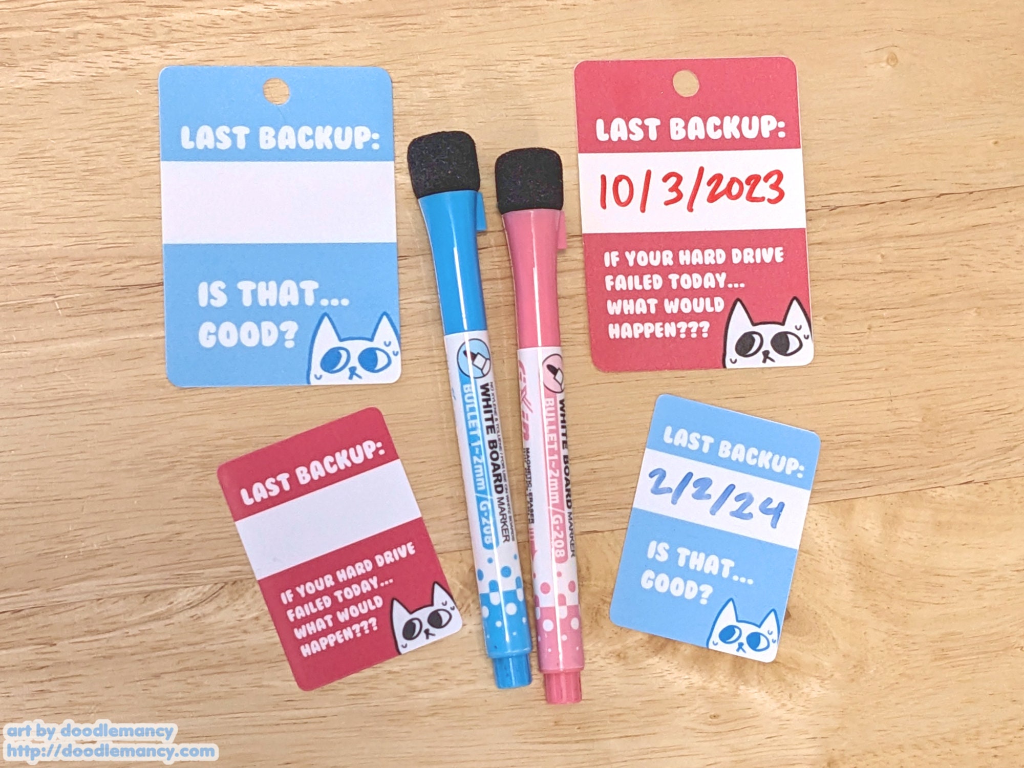 Writable File Backup Reminder Sign/sticker - Etsy