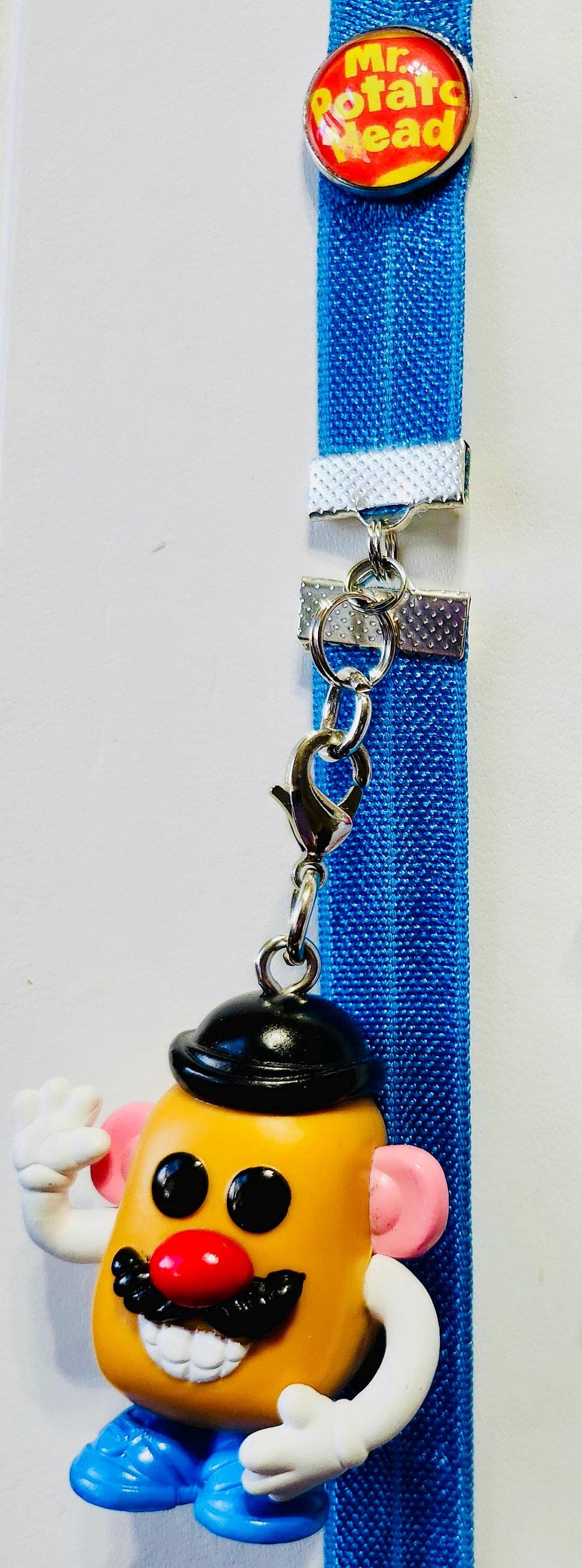 Character Ribbon Wraparound Bookmark: Potato in Black Derby Hat Funny ...