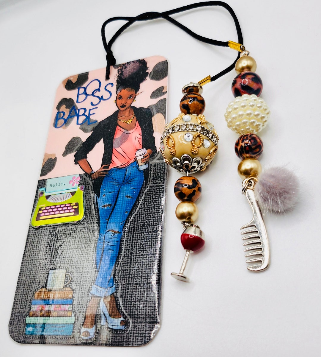 Boss Babe Paper Laminated Bookmark Being Your Own Boss With Computer ...