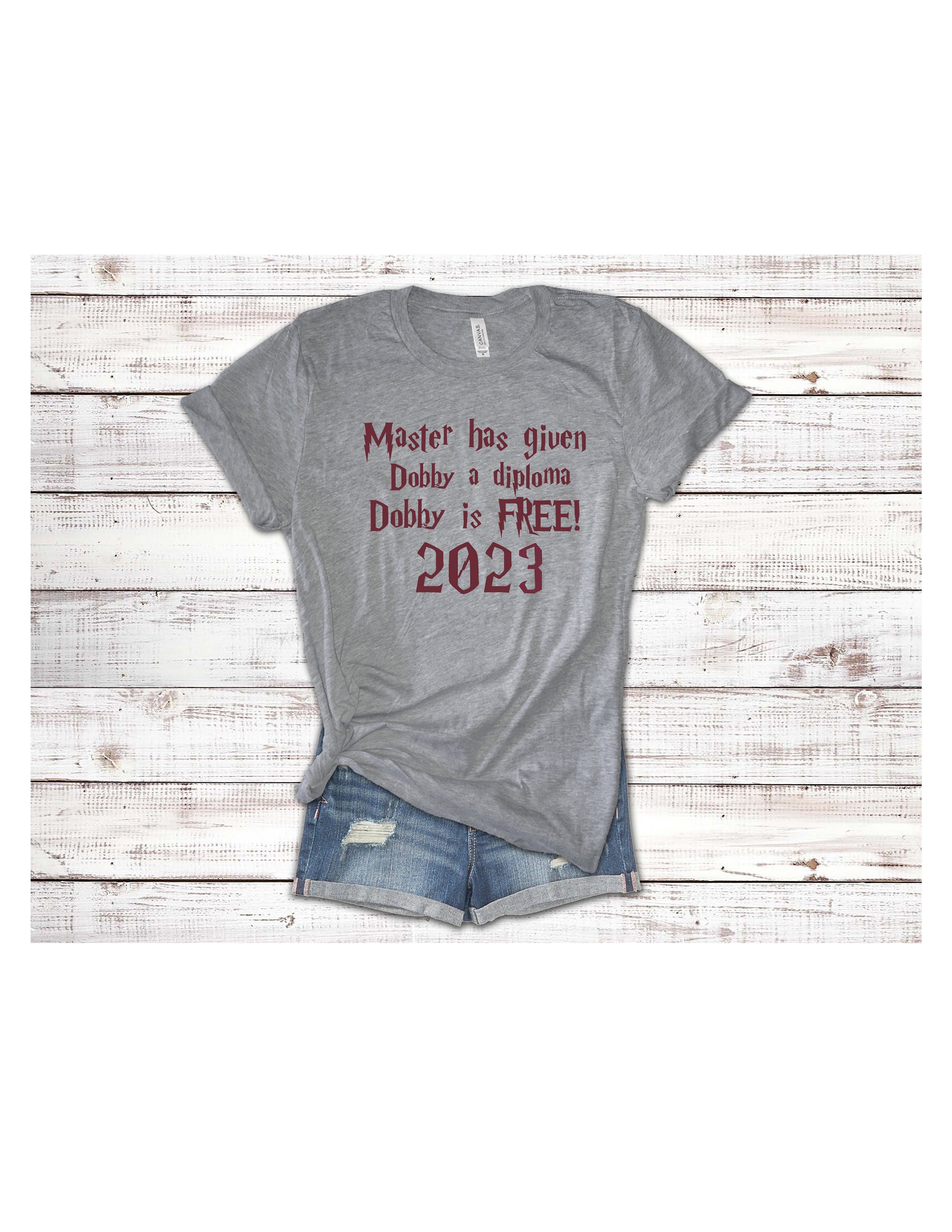 Dobby is Free Shirt, 2023 Graduation Shirt, College Shirt, Harry Potter ...