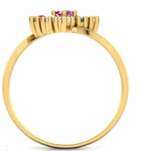 Natural Certified Navratna 9 Nine Gemstone Ring in Panchdhatu Gold ...