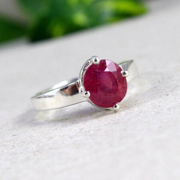 Raw Ruby Ring - Etsy