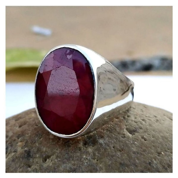 Ruby Men Ring - Etsy