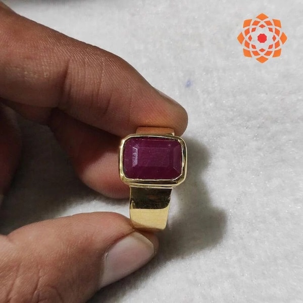 Raw Ruby Ring - Etsy