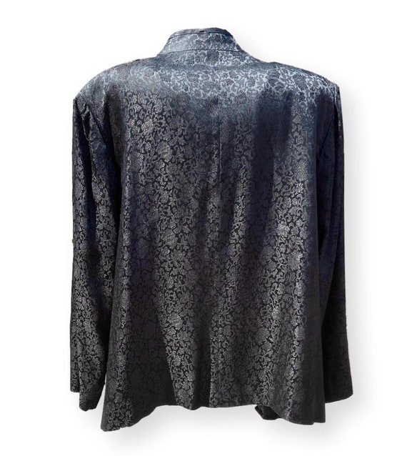 1960s Brocade Silk Jacket: Custom Made Mandarin Colla… - Gem