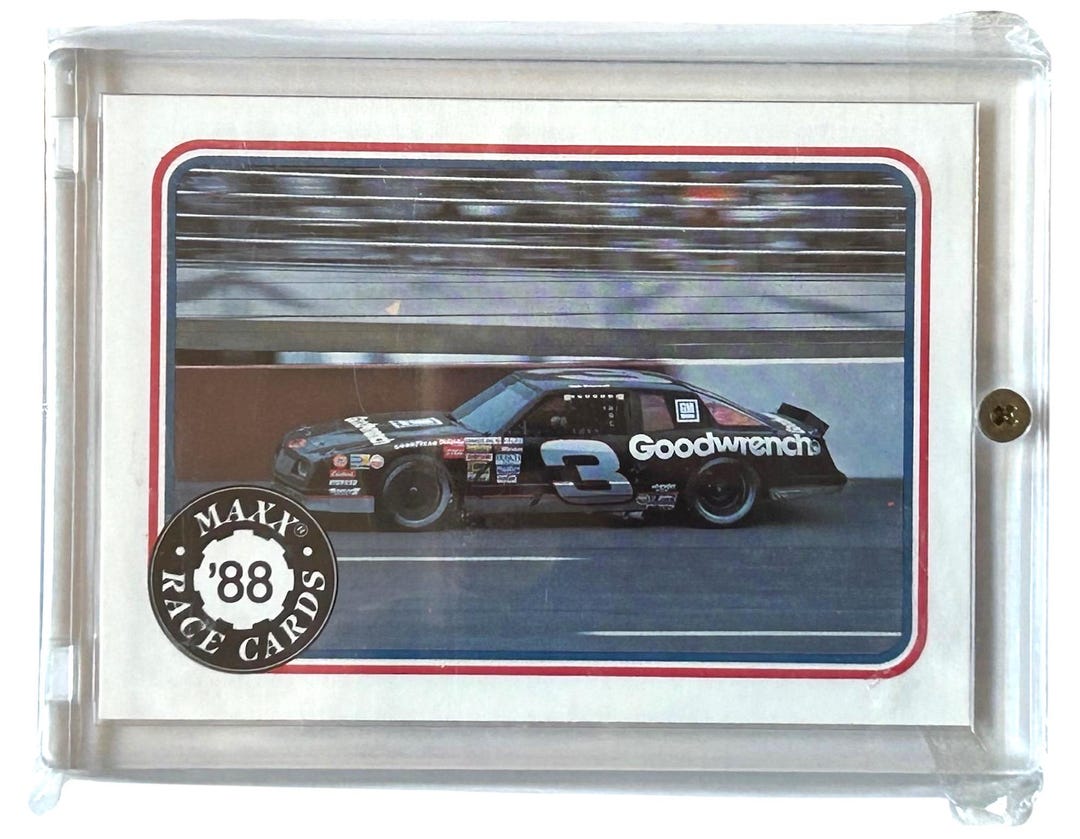 Dale Earnhardt Maxx Race Card No. 54 - 1988 & 1995 Pinnacle No. 3 Hot ...