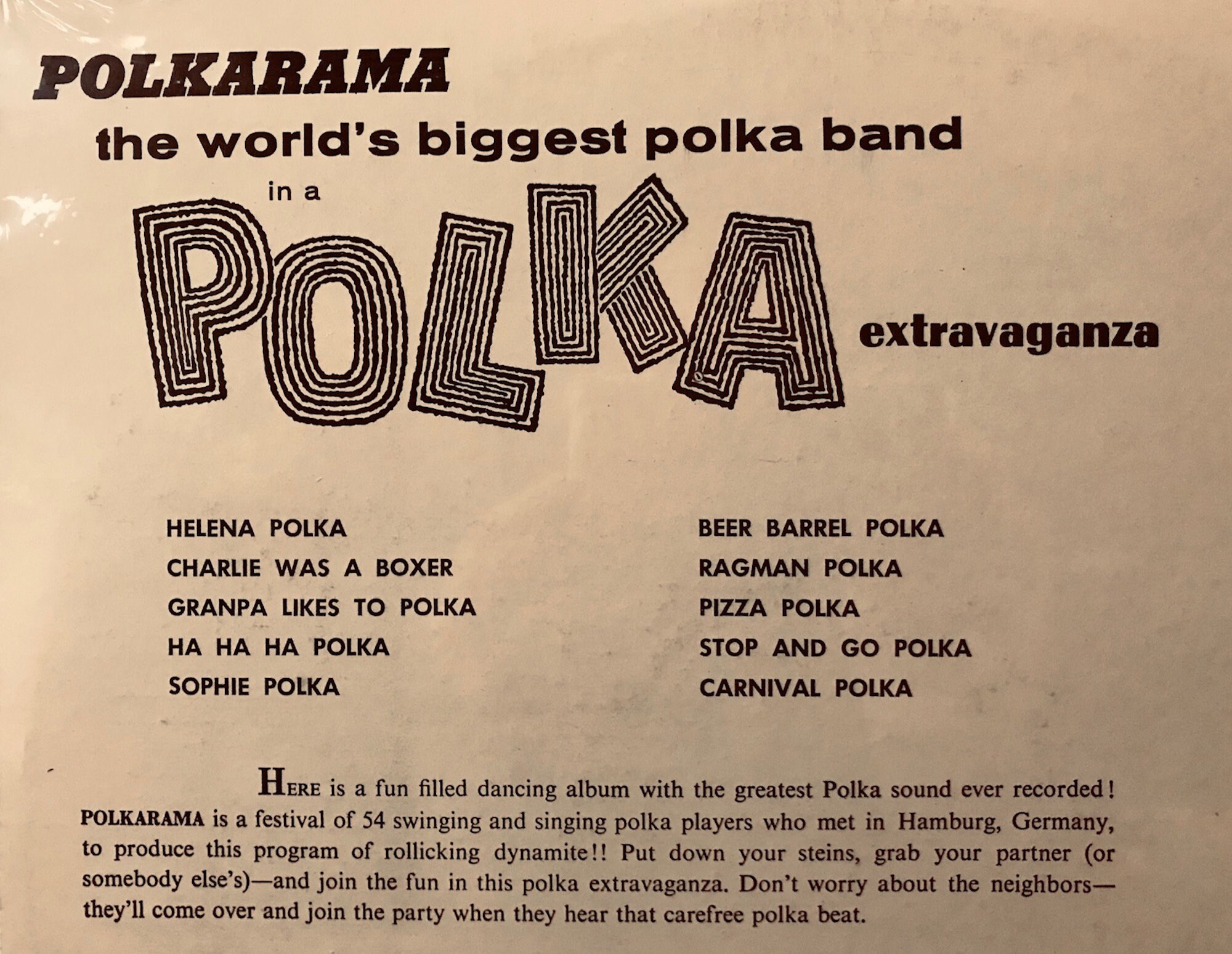 The World's Biggest Polka Band Polka Extravaganza - 1961 Album ...