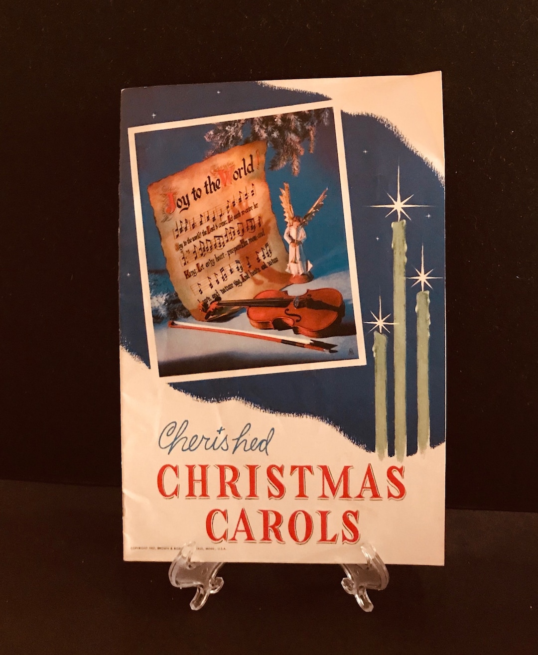 Christmas Carols Music Book - 1957 Brown & Bigelow Promotional ...