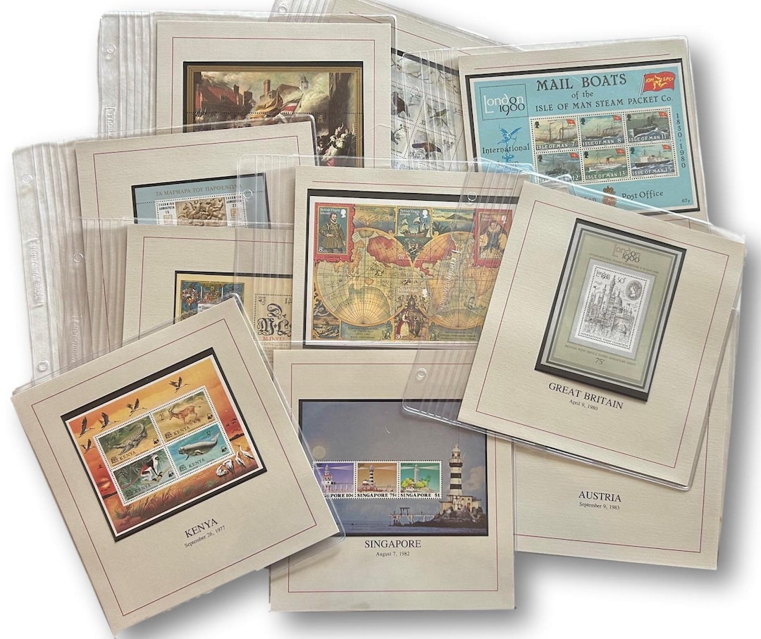 Mint Imperforate Stamp Souvenir Sheets Lot | 12 Worldwide Foreign ...