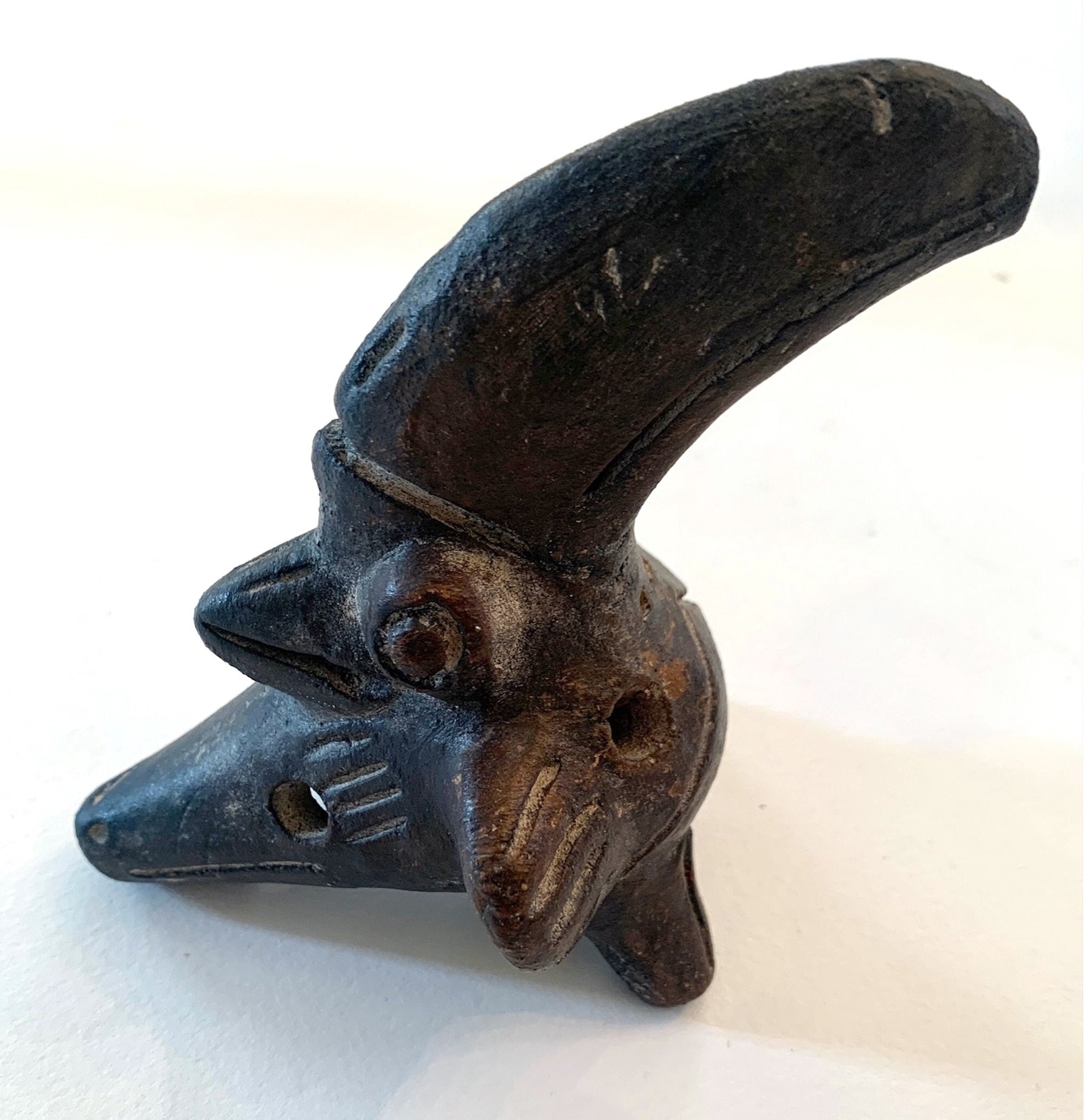 Clay Whistle Animal Sculptures