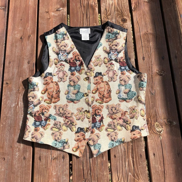 Teddy Bear Vest - Etsy