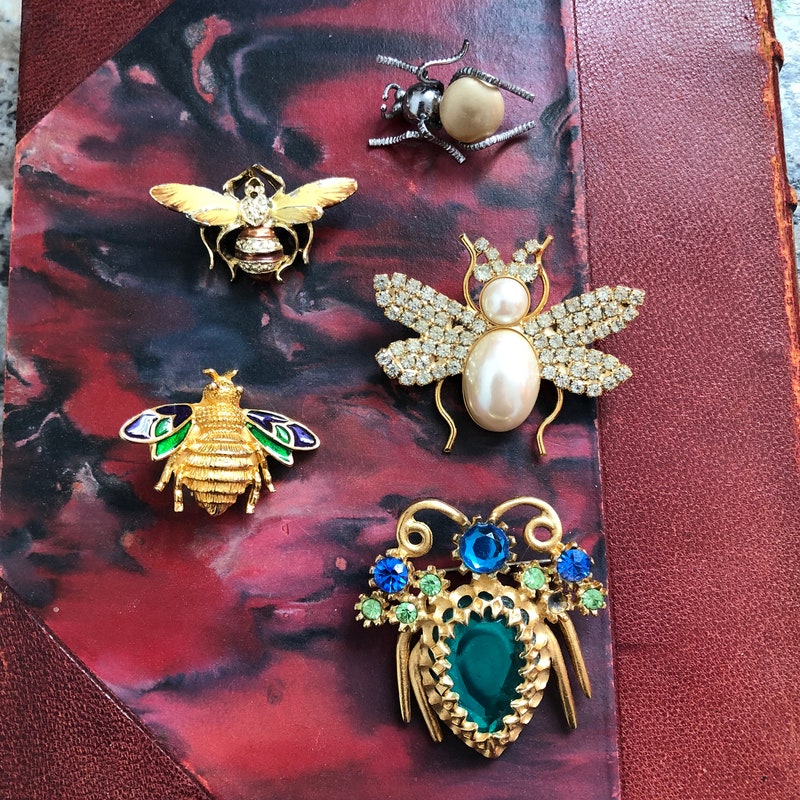 Bug Brooches - Etsy