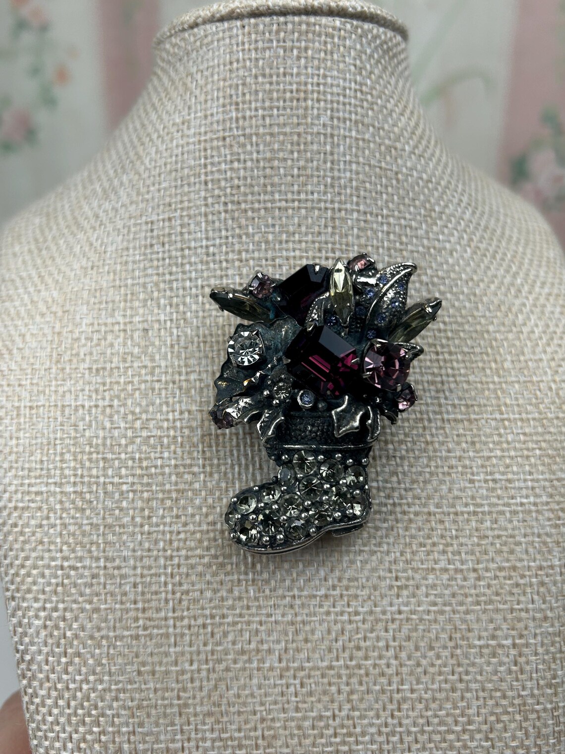 Vintage Danny Pollak Boot Brooch / Garden Boot / Unique Brooch ...